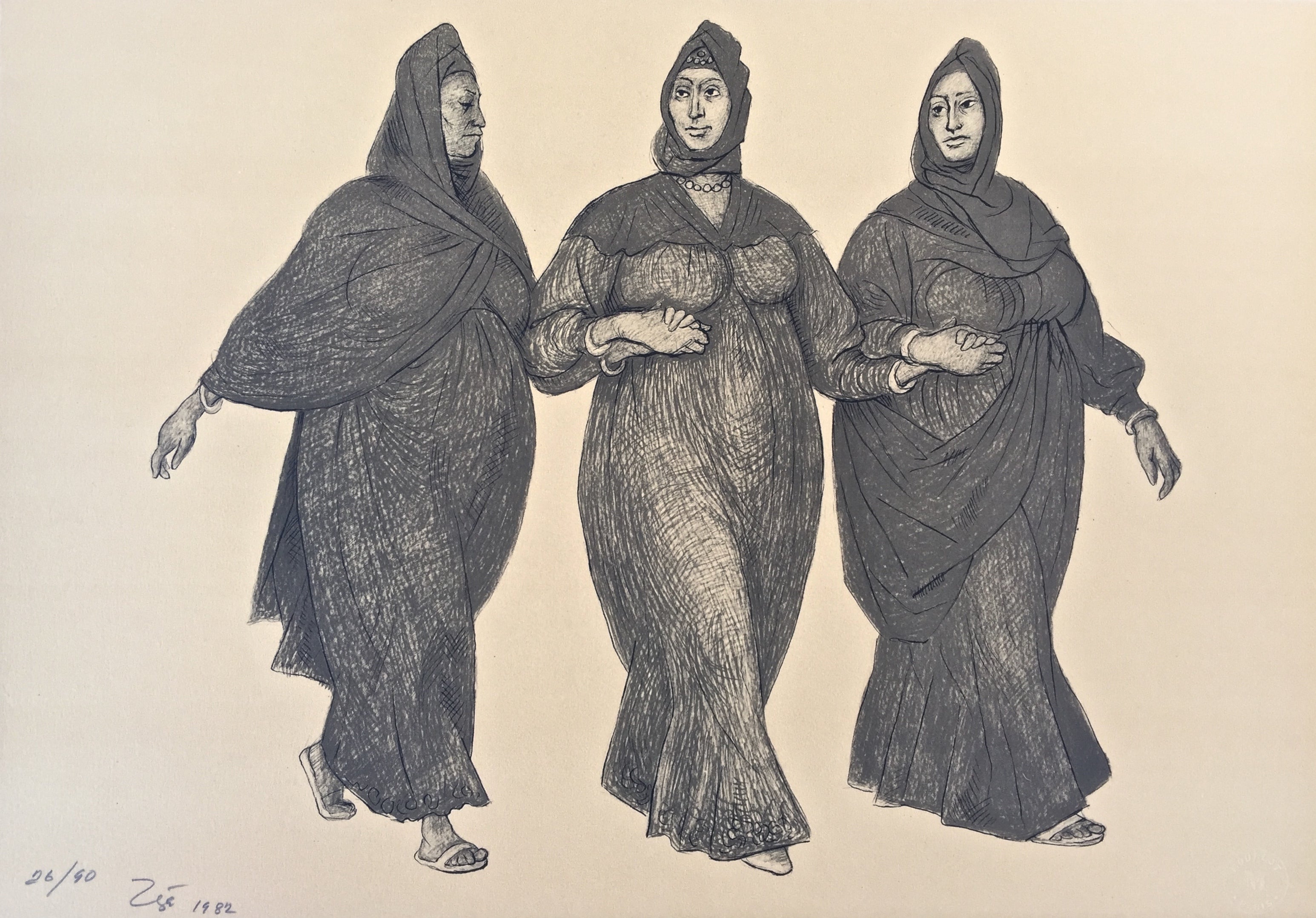 Zuniga lithograph from the Impressions of Egypt suite - image V – MLA ...