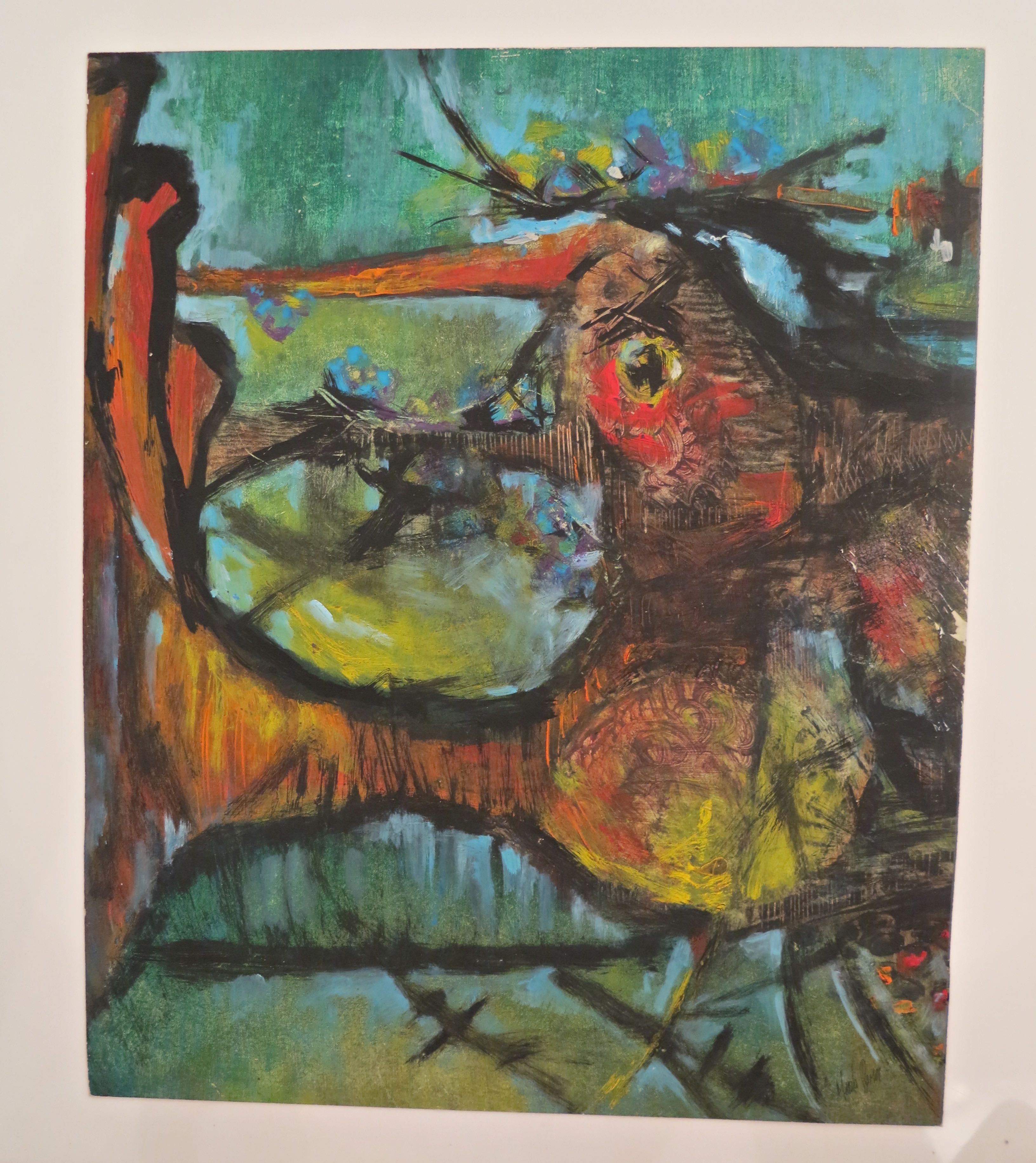 Marta Ramos - El gallo en verde – MLA Gallery